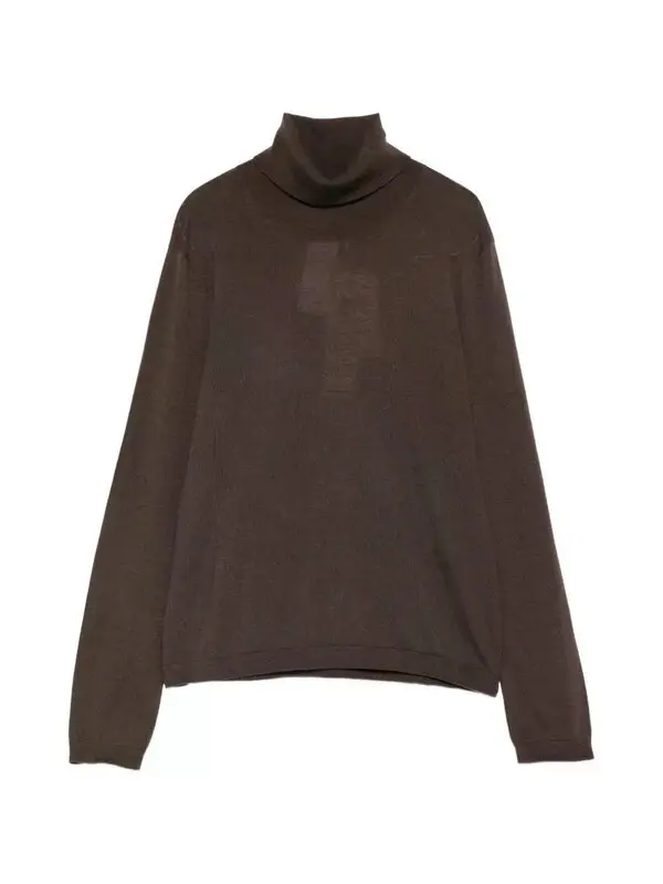 Max Mara Mmlfervore Roll-neck Sweater - Brown