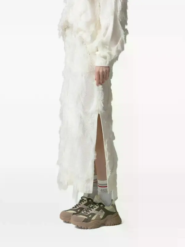 GAELLE PARIS Diamond Fringe-detail Skirt