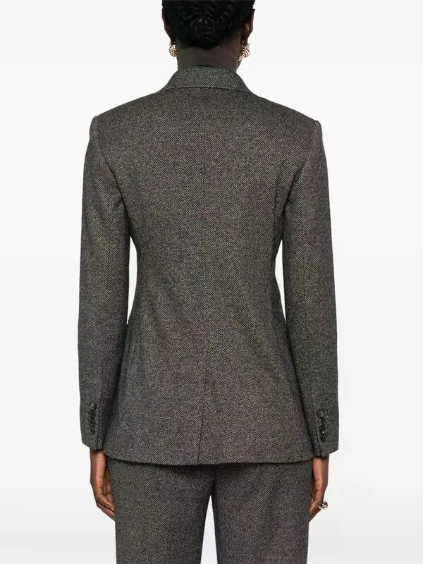 Max Mara Mstcresta Double-breasted Herringbone Blazer