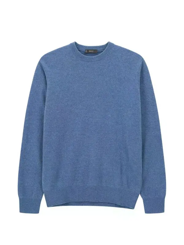 Boggi Milano Crewneck Jumper In Wool And Cashmere