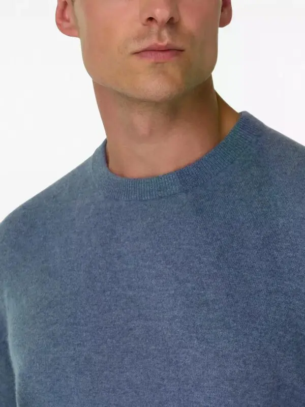 Boggi Milano Crewneck Jumper In Wool And Cashmere