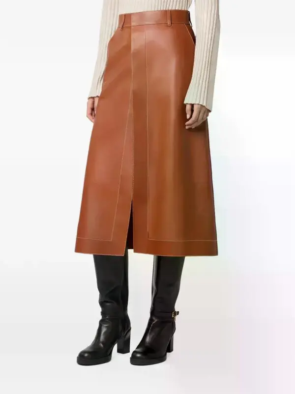 TOD'S Leather Skirt