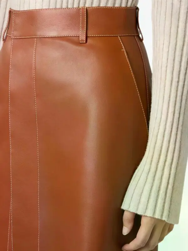 TOD'S Leather Skirt