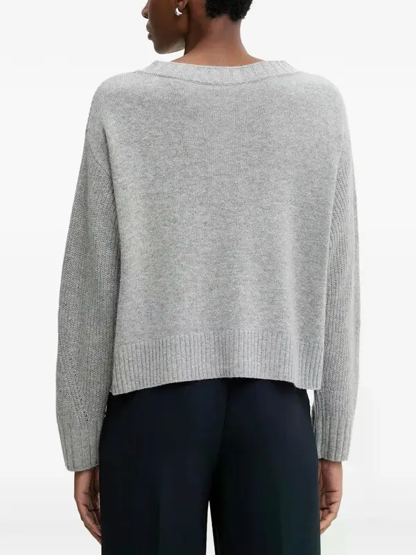 BENETTON Ribbed-knit V-neck Sweater