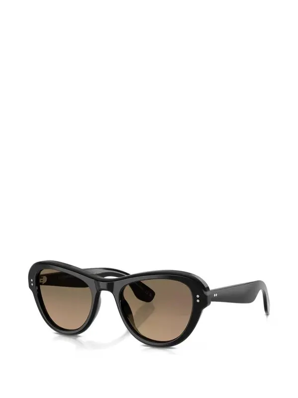 Oliver Spencer Encina Geometric-frame Sunglasses - Black