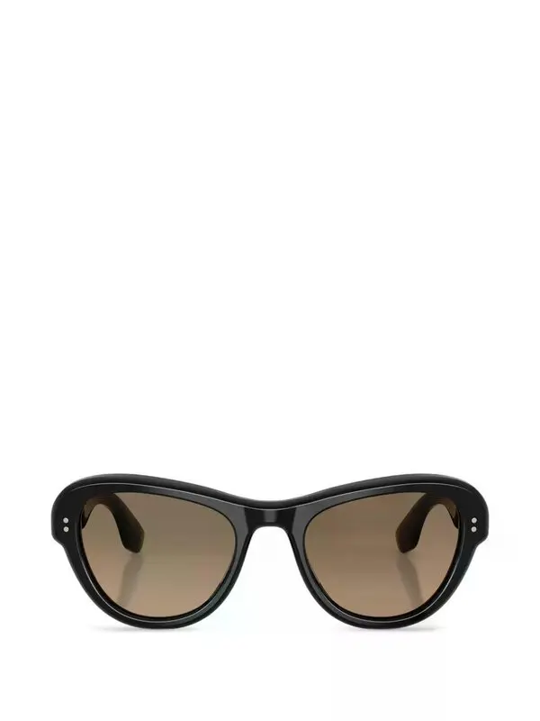 Oliver Spencer Encina Geometric-frame Sunglasses - Black