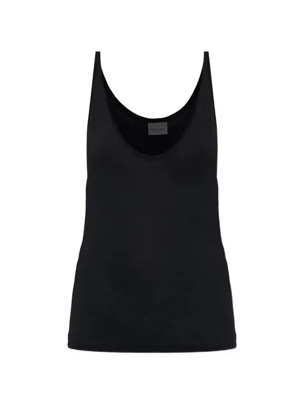 Balenciaga V-neck Tank Top - Black