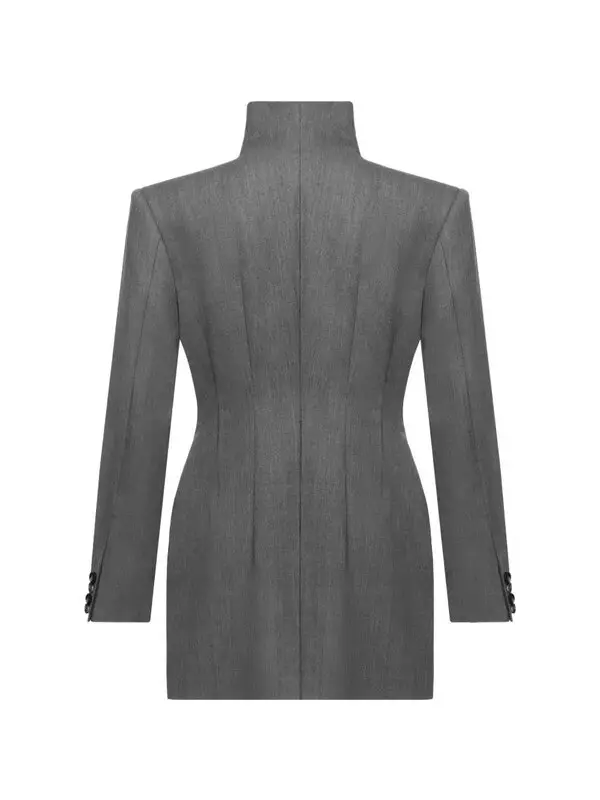 SITUATIONIST Asymmetric High-neck Blazer