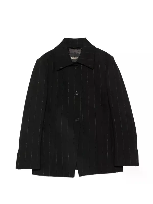 Seventy Pinstripe-print Chest-pocket Jacket