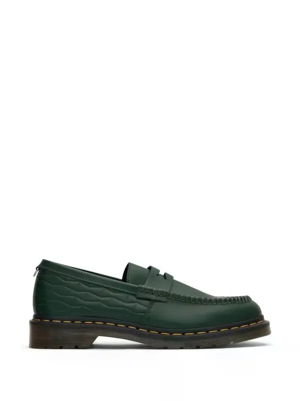 Dr. Martens X Wasted Youth Penton Smooth Leather Loafers - Green