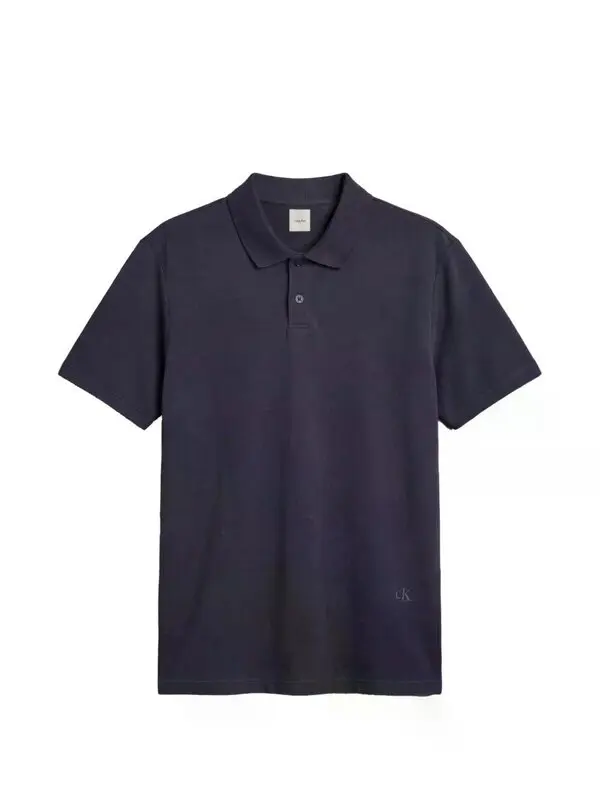 Calvin Klein Logo-embroidered Short-sleeve Polo Shirt