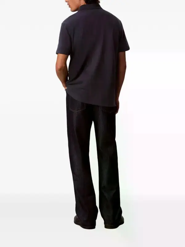 Calvin Klein Logo-embroidered Short-sleeve Polo Shirt