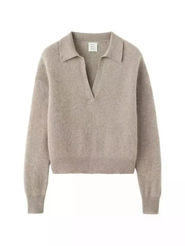 Almada Label Kaia Polo-collar Sweater - Neutrals