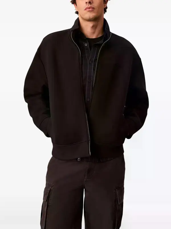 Calvin Klein Logo-embroidered High-neck Jacket