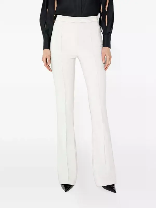 Elisabetta Franchi Trousers In Double Layer Stretch Crêpe And Satin Fabrics
