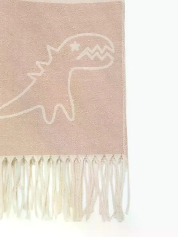 AGNES B. Logo-intarsia Scarf