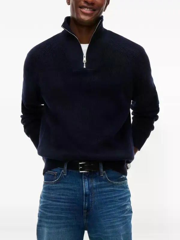 Tommy Hilfiger Ribbed-knit Quarter-zip Sweater