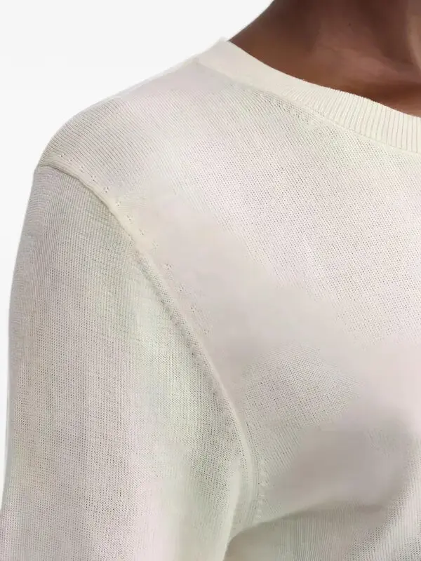 Almada Label Paloma Fine-knit Short-sleeve Sweater