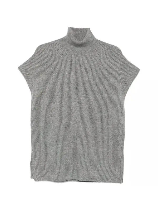 Max Mara Mstcobalto Roll-neck Sleeveless Sweater