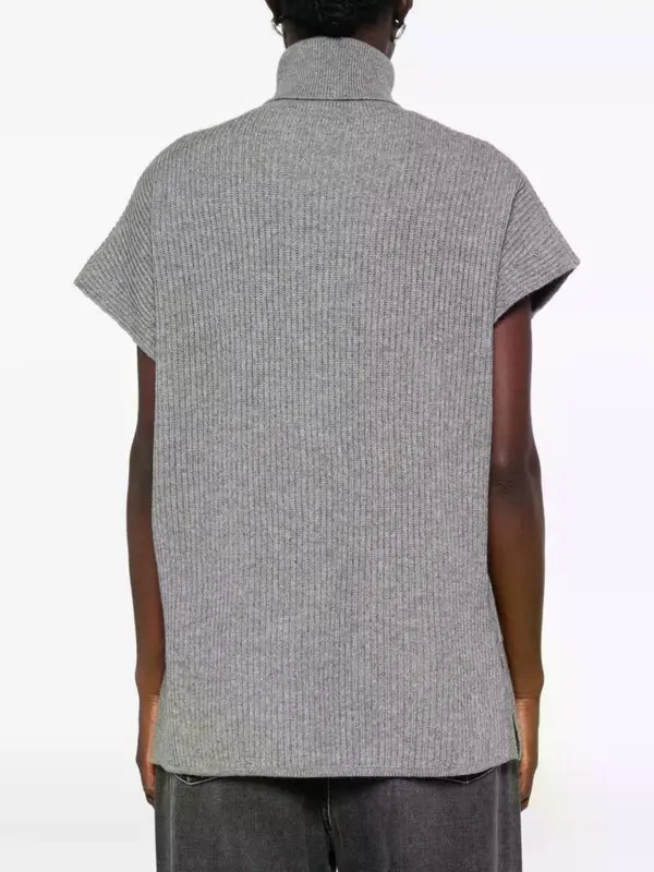 Max Mara Mstcobalto Roll-neck Sleeveless Sweater