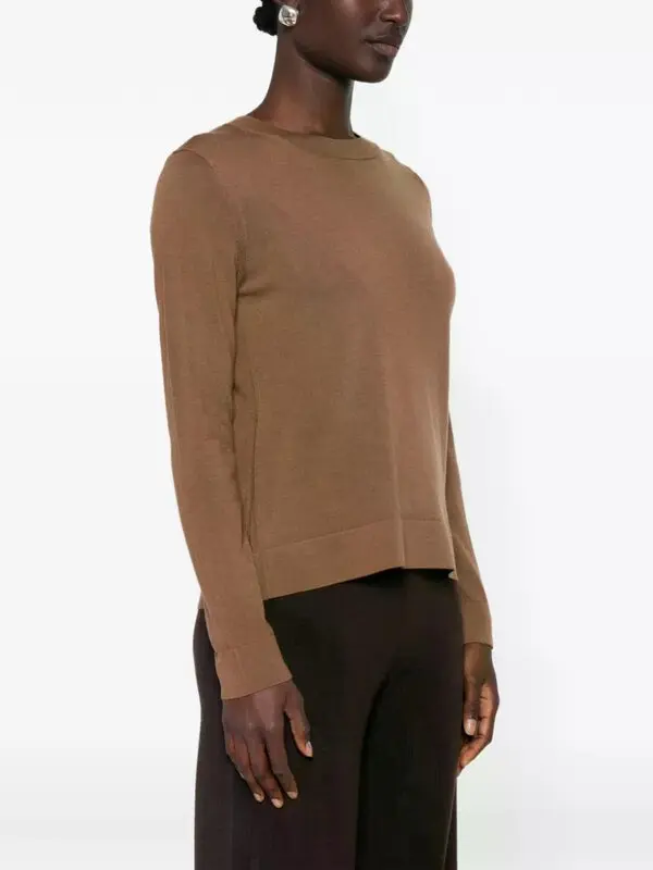 Max Mara Mmltempo Long-sleeve Sweater - Brown