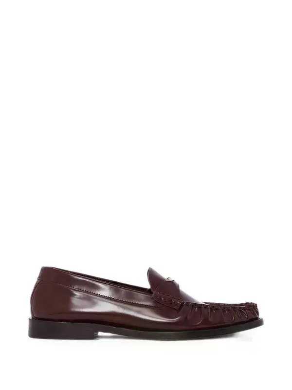 ANINE BING Amoc Loafers - Red