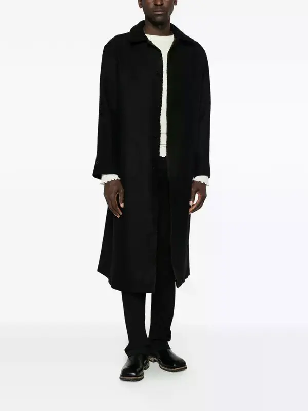 MA+ Button-up Single-breasted Coat