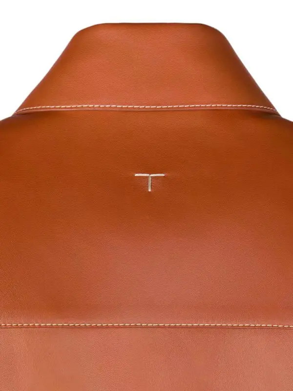 TOD'S Leather Short Jacket