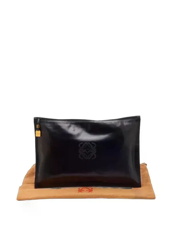 Loewe Debossed-logo Fold-over Clutch Bag