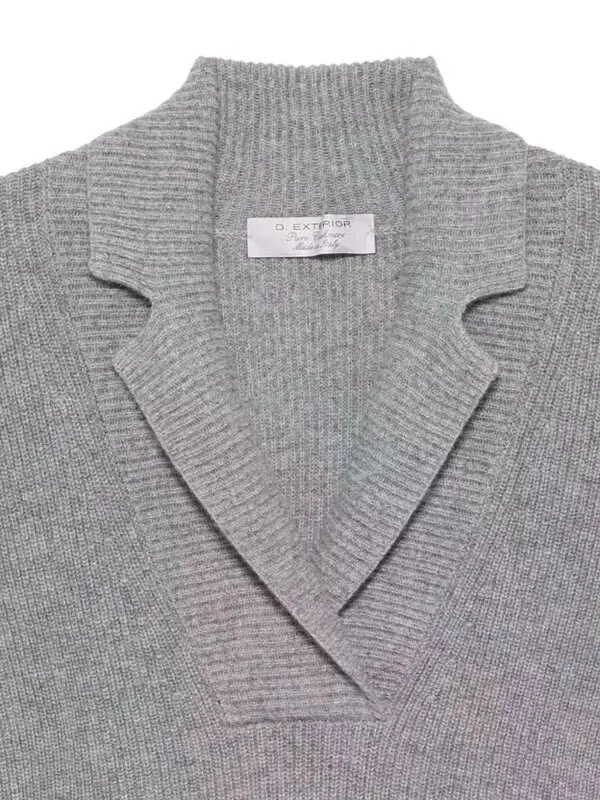 D.exterior Ribbed-knit Cashmere Sweater