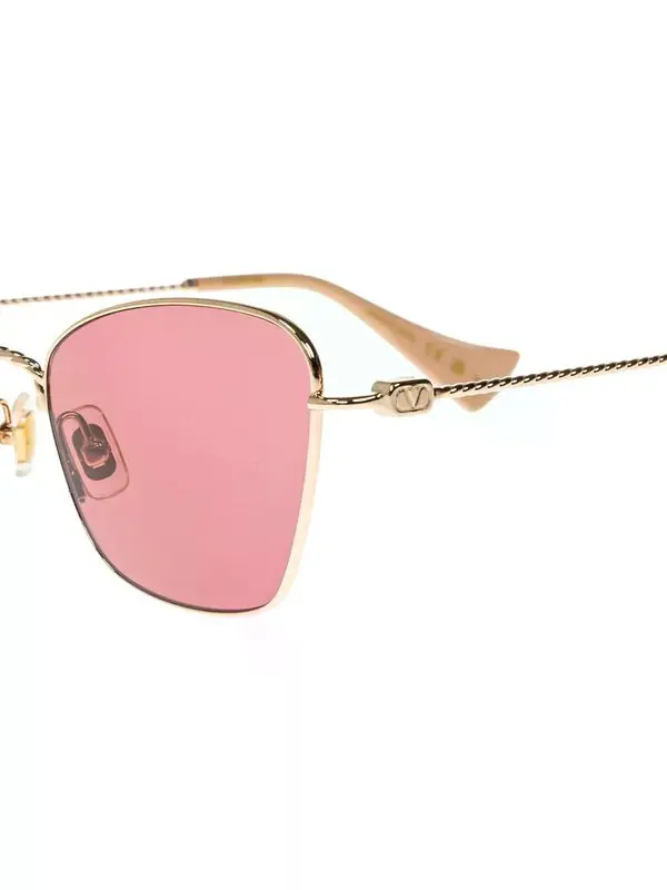 Valentino Garavani Vlogo Geometric-frame Sunglasses