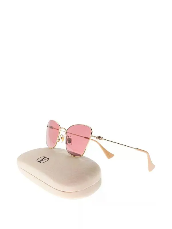 Valentino Garavani Vlogo Geometric-frame Sunglasses