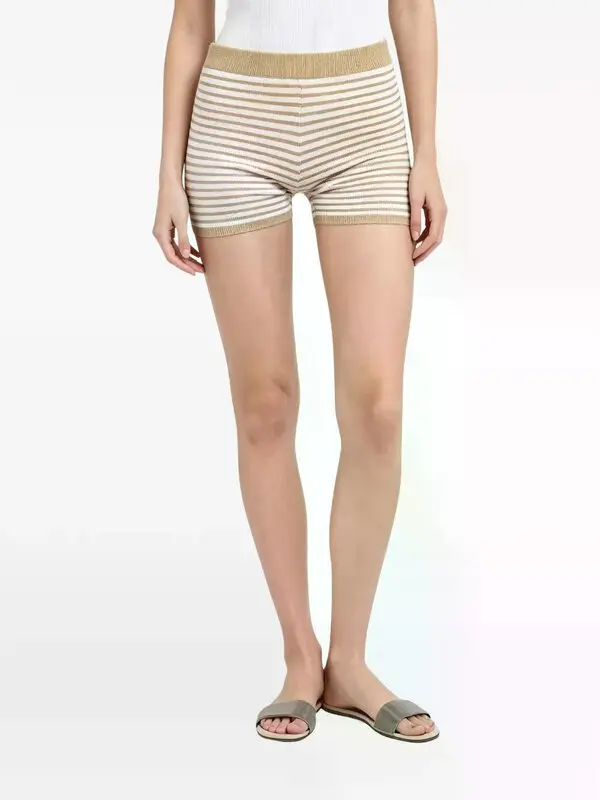 Brunello Cucinelli Striped Knit Shorts