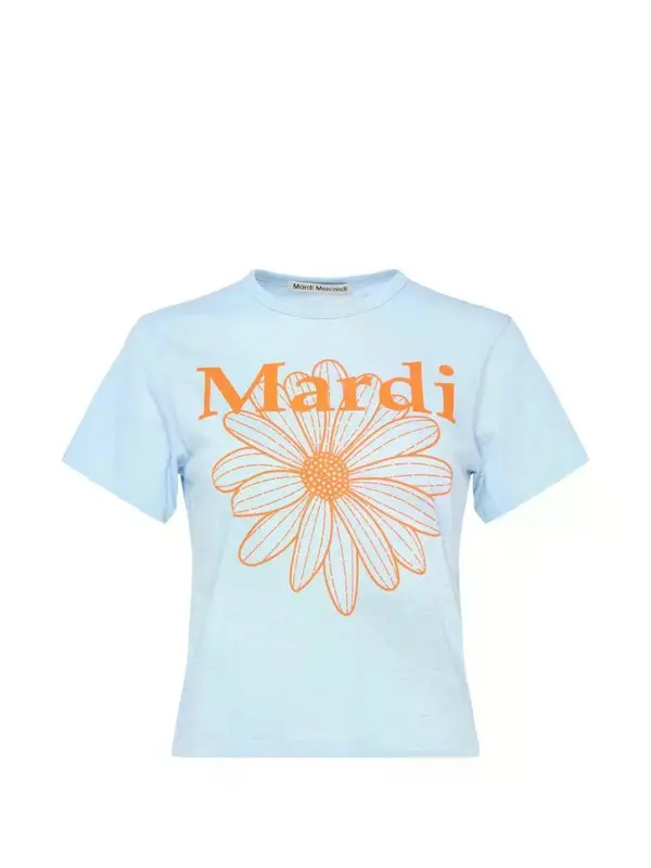 Mardi Mercredi Flower Slim Slub T-shirt