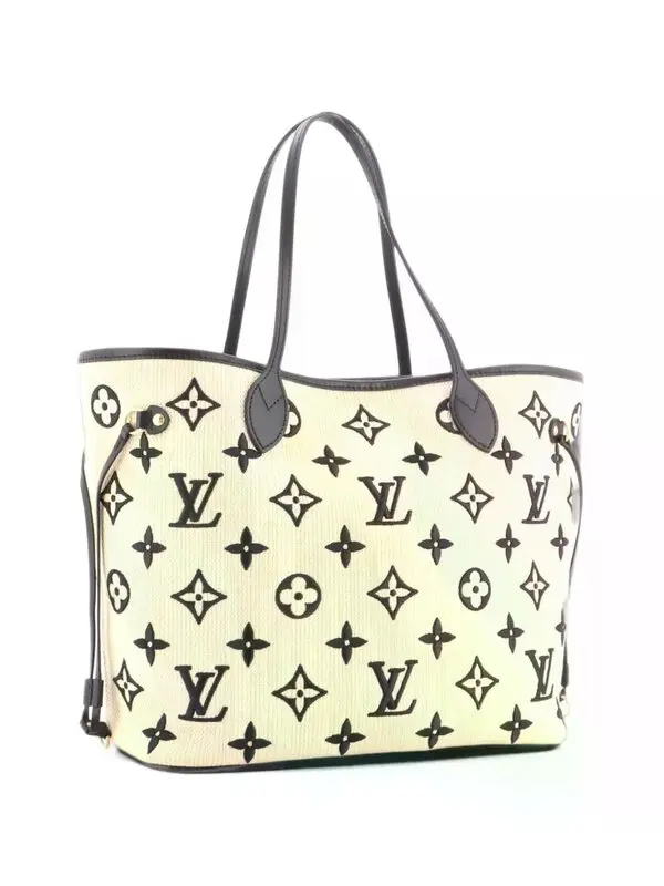 LOUIS VUITTON Neverfull Nm The Pool Monogram Raffia Mm Tote Bag