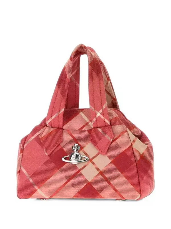 VIVIENNE WESTWOOD Yasmine Checked Tote Bag
