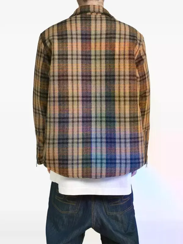 THE EDGE OF EARTH™ Check-pattern Zip-detail Jacket