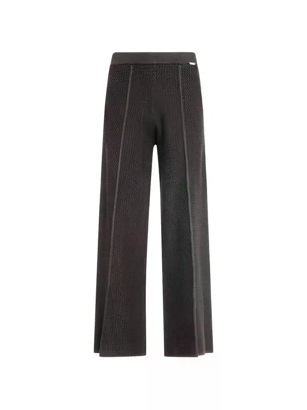 FRACOMINA Chevron-knit Palazzo Trousers