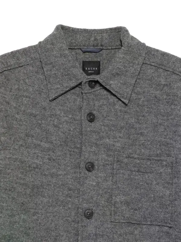 XACUS Virgin Wool Jersey Shirt Jacket