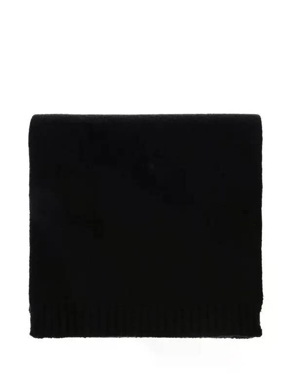 LISA YANG Frederica Ribbed-trim Scarf - Black