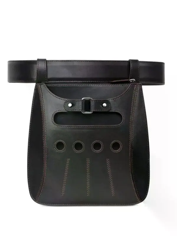 Perrin Cabbie Glove-shaped Leather Belt Bag