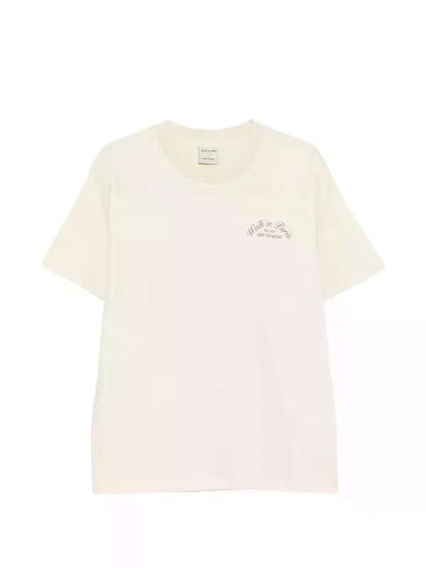 WALK IN PARIS Logo-print Cotton T-shirt
