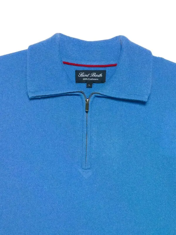 MC2 SAINT BARTH Half-zip Cashmere Sweater