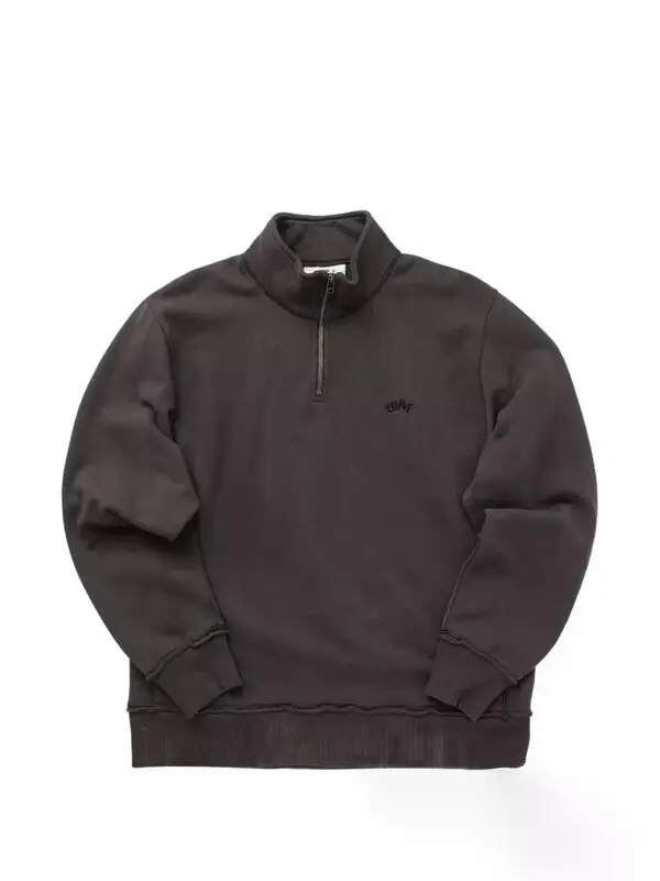 OLAF Logo-embroidered Quarter-zip Sweatshirt