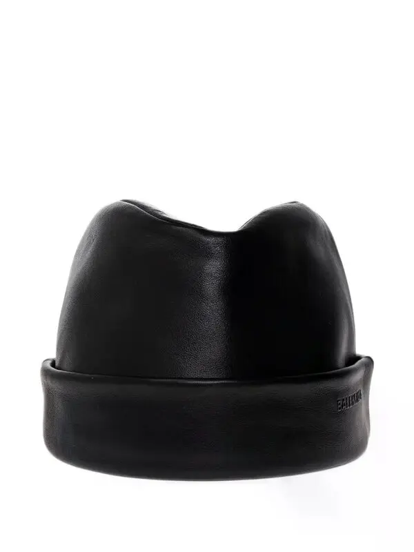 Balenciaga Leather Beanie