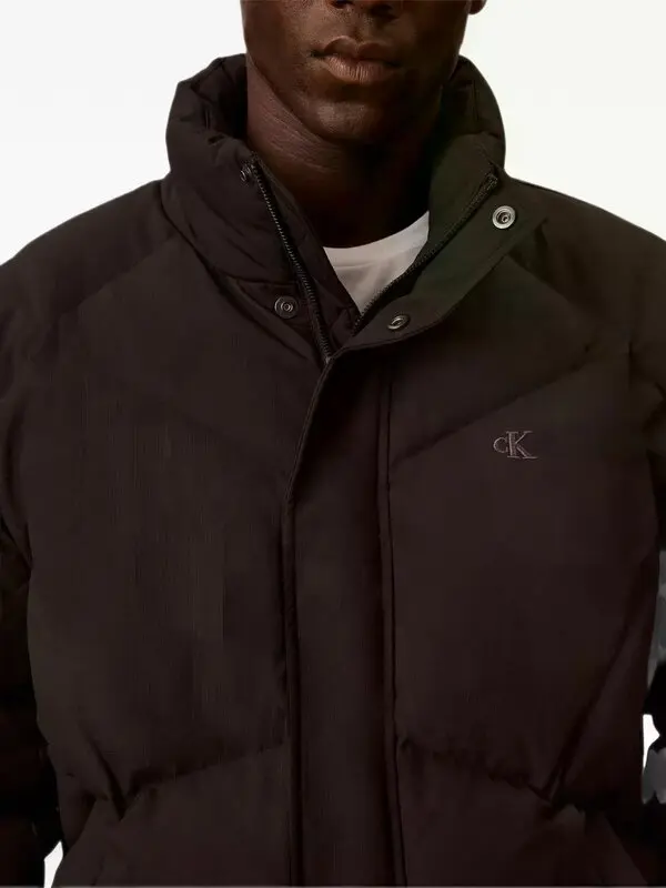 Calvin Klein Quilted Logo-embroidered Puffer Jacket