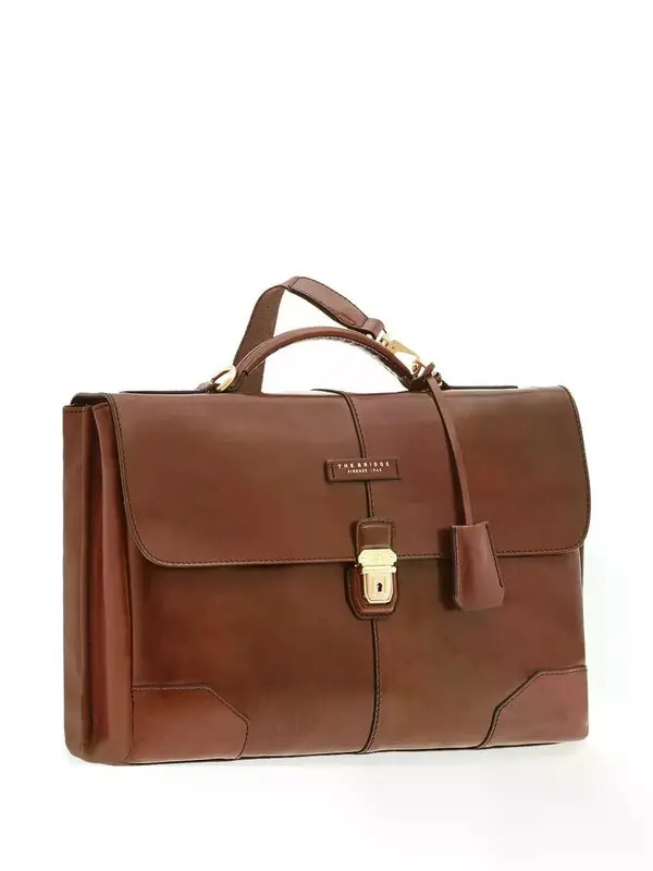 THE BRIDGE Vespucci Leather Briefcase