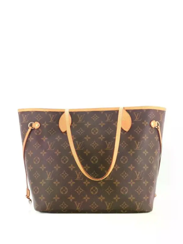 LOUIS VUITTON Neverfull Nm Monogram Canvas Mm Tote Bag - Brown