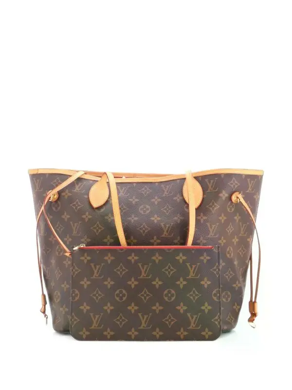 LOUIS VUITTON Neverfull Nm Monogram Canvas Mm Tote Bag - Brown