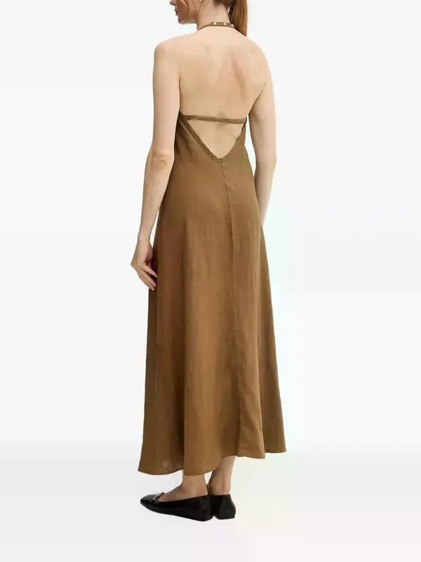 BENETTON Halterneck Backless Maxi Dress